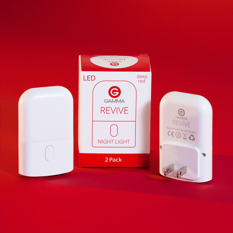 Revive 670nm Red Night Light | Melatonin-Safe Sleep Nightlight